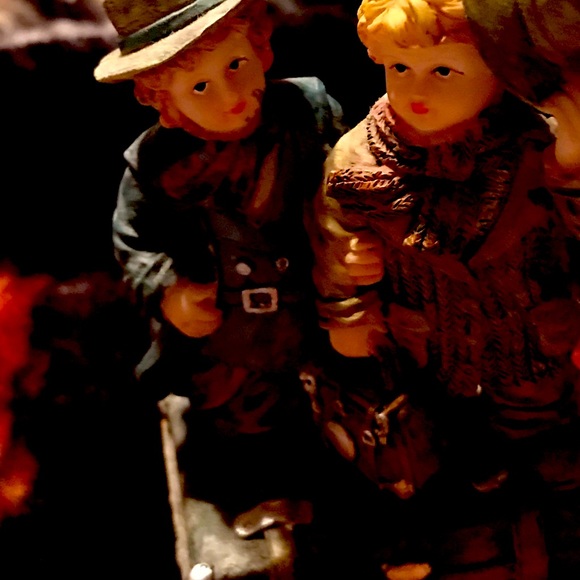 Accents | Vintage Little Boys And Steamer Trunk Figurine | Poshmark